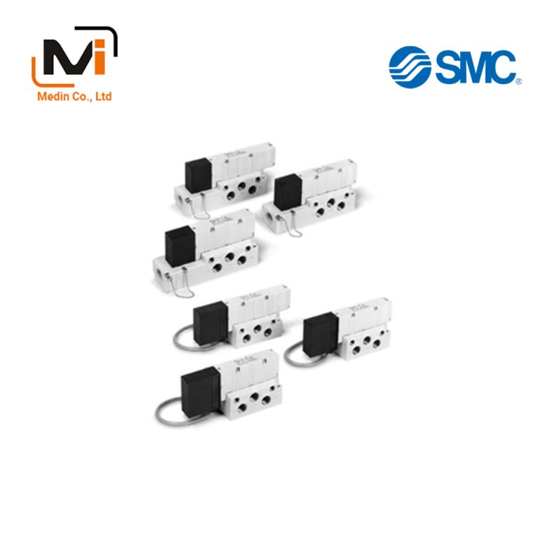 5-Port Solenoid Valve, Plug-In / Plug Lead, Single Unit, Base Mounted, VQ4000 Series Valve- Van ...