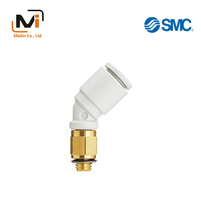 Quick-Connect Fitting - KQ2 Series - 45° Elbow Union KQ2K (Gasket Seal ...