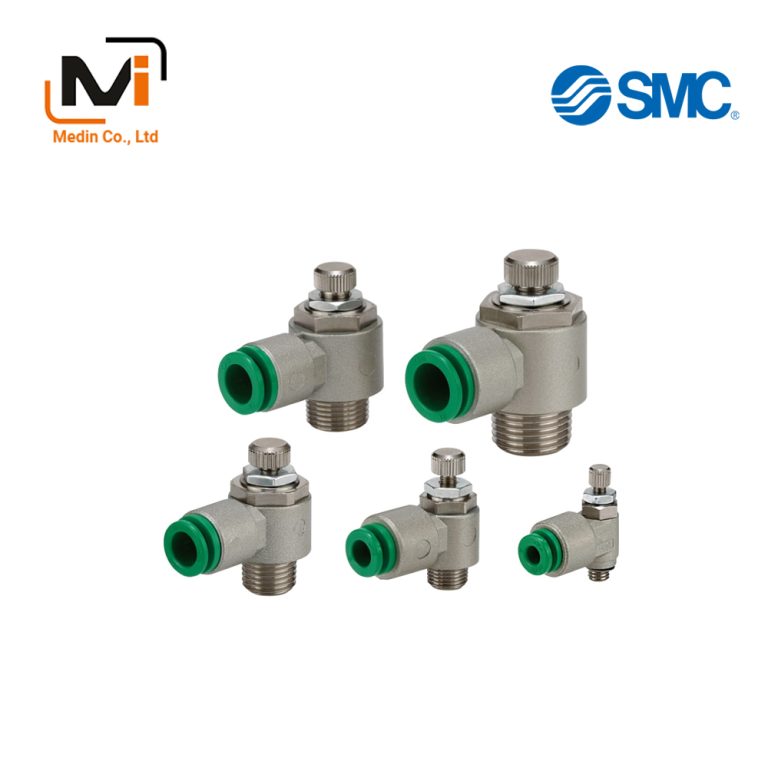 Speed Controller With One-Touch Fitting, Metal Body, Elbow Type, AS ... Speed Controller With One-Touch Fitting, Metal Body, Elbow Type, AS ...