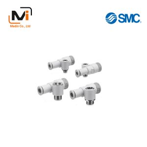 Speed Controller With Quick-Connect Fitting, Push-Lock Type, Low Profile Compact Elbow Type JAS ...